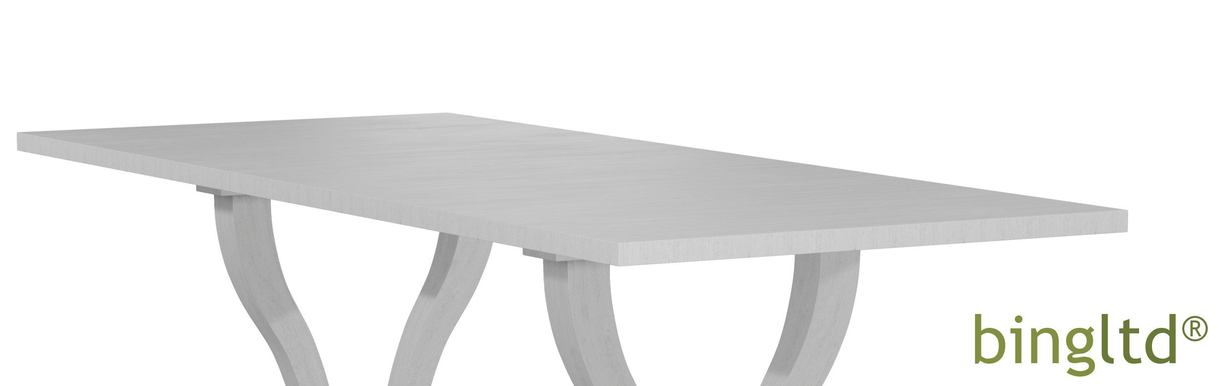 BingLTD - 40" x 78" to 94" Butterfly Rectangle Table Top Only No Base - Chalk | Wayfair